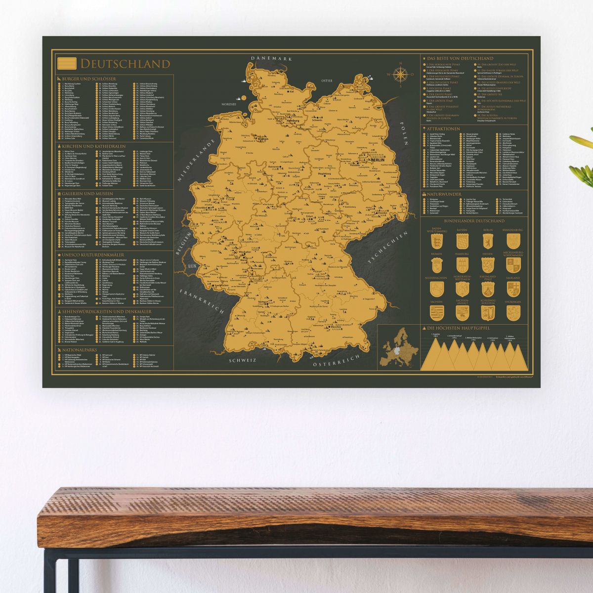 Scratch map of Germany | 68travel