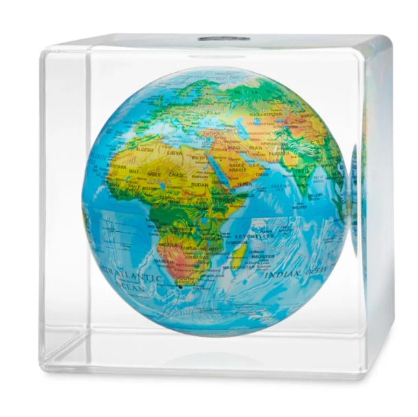MOVA 5" Relief map blue Cube | 68travel
