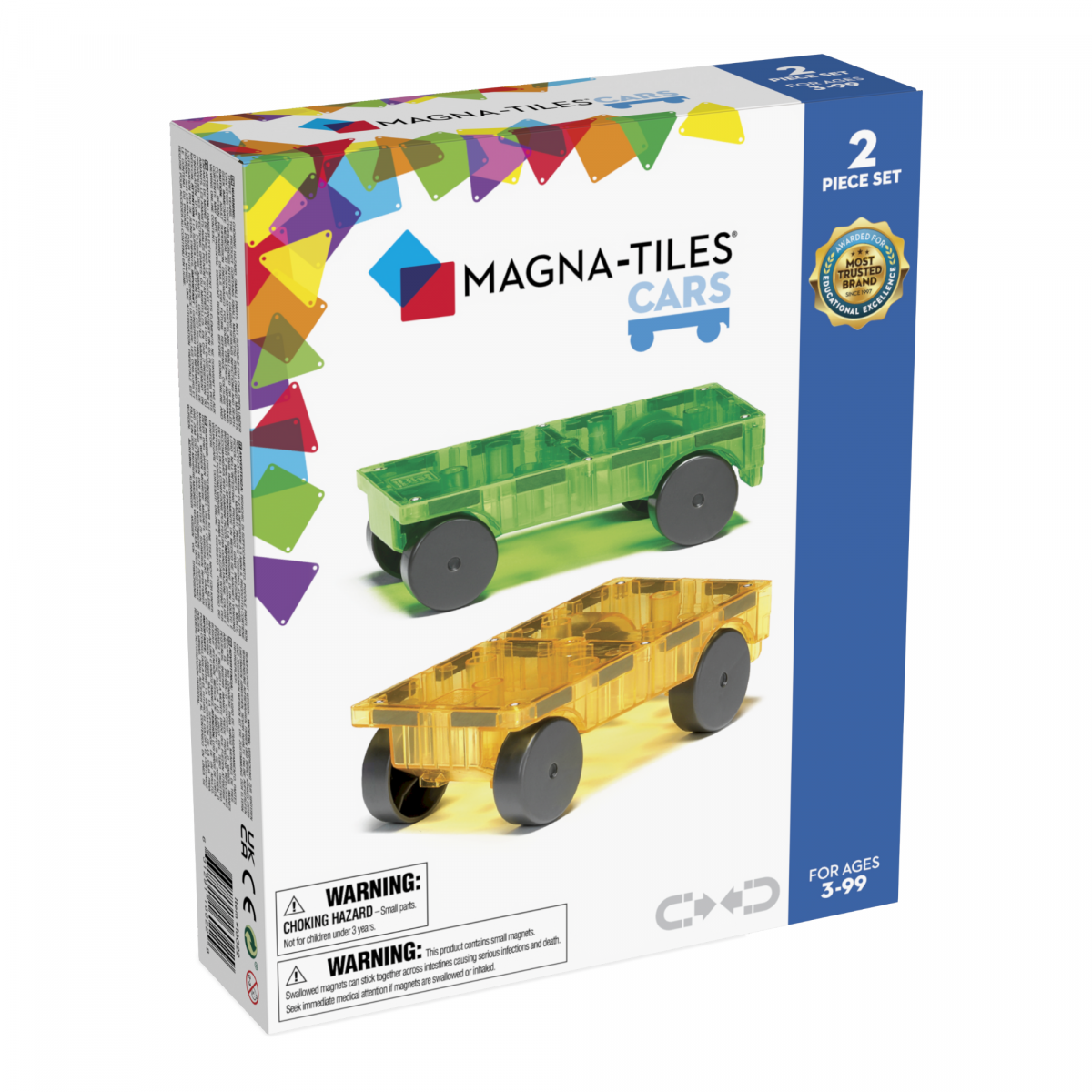 Magna-Tiles Magnetic kit Cars 2 pieces | 68travel